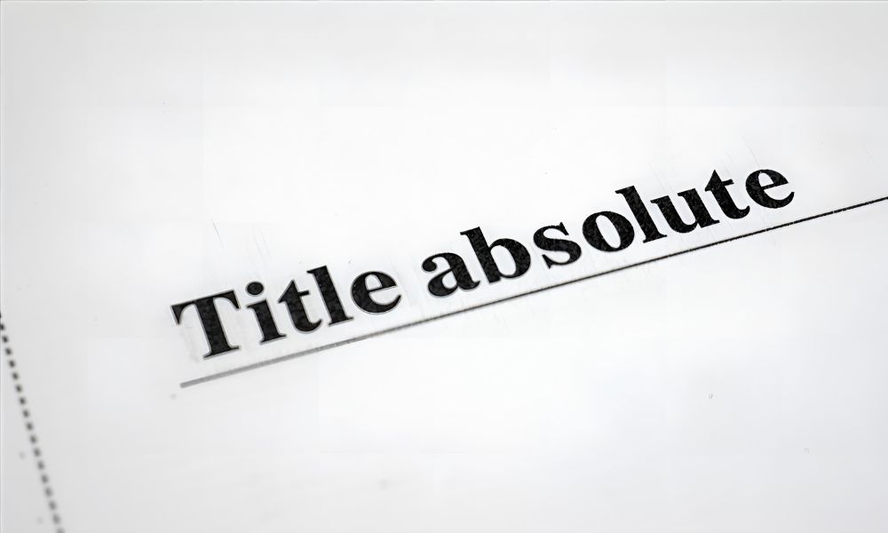 What Does Title Absolute Mean on Land Registry